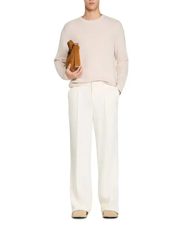 Sandro Seed Stitch Sweater - Ecru