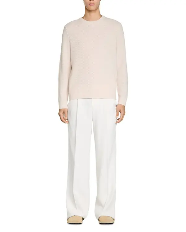 Sandro Seed Stitch Sweater - Ecru