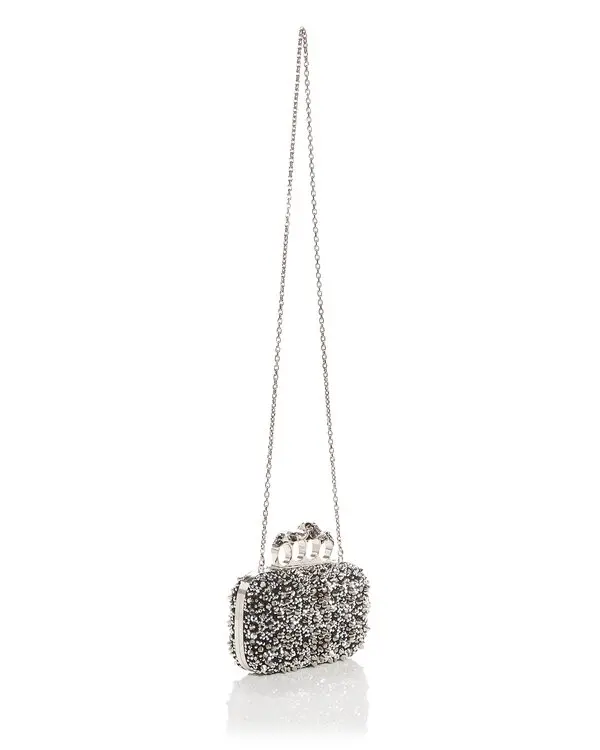 Alexander McQueen Crystal-embellished Knuckle Clasp - Black