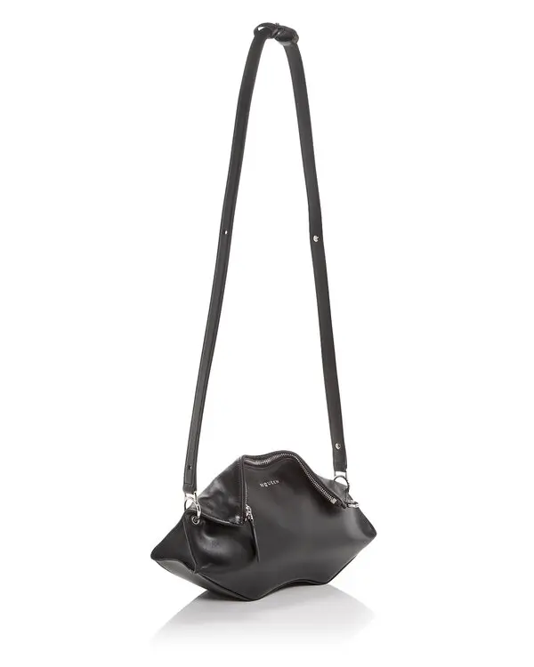 Alexander McQueen Manta Leather Clutch - Black