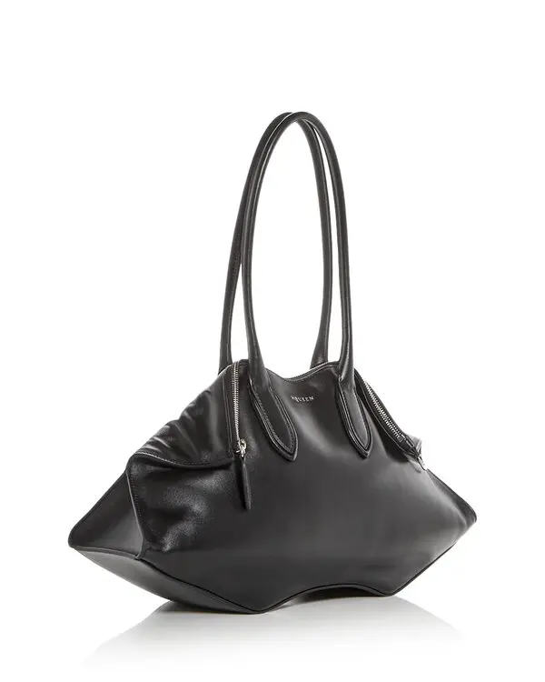 Alexander McQueen Leather Manta Bag - Black