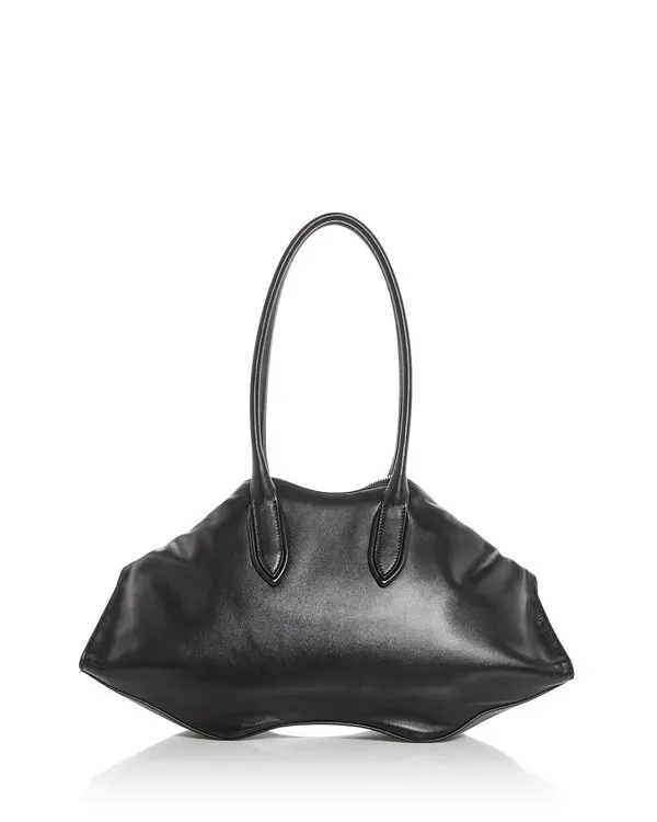 Alexander McQueen Leather Manta Bag - Black