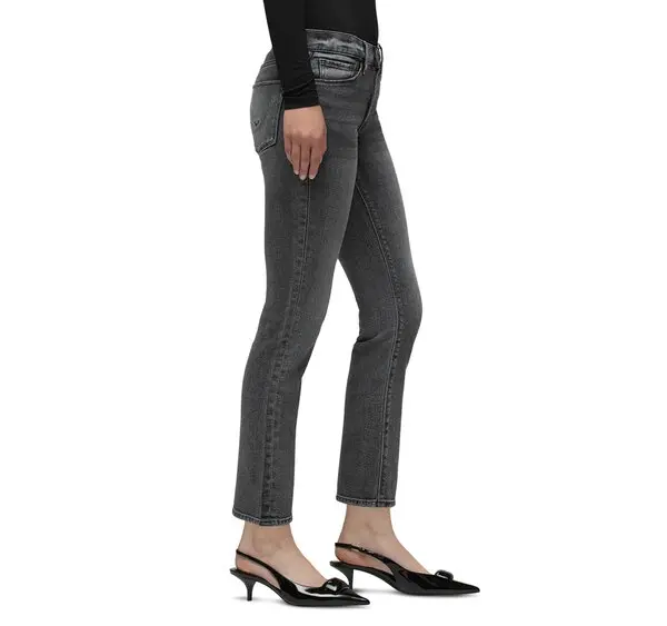 Hudson Jeans Nico Mid-rise Straight Jeans - Black Vortex