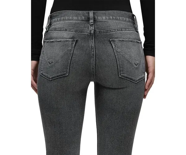 Hudson Jeans Nico Mid-rise Straight Jeans - Black Vortex