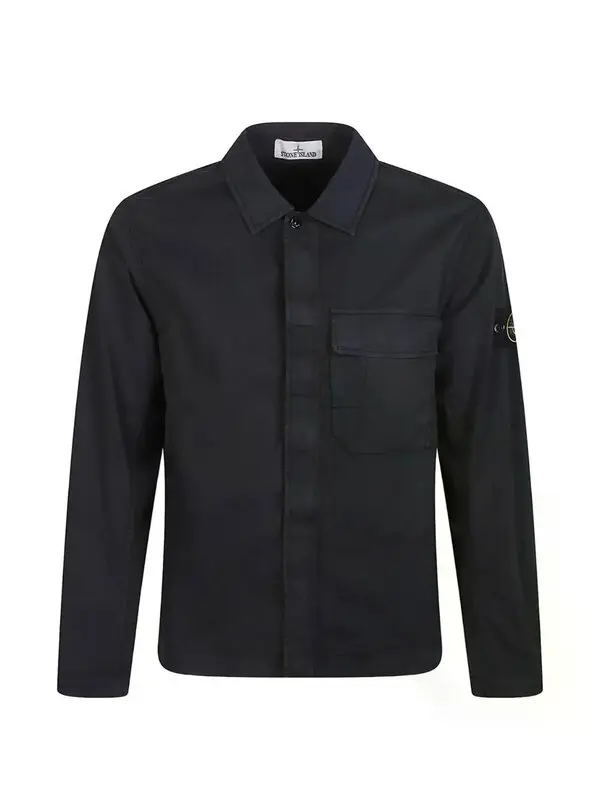 Stone Island Chest-pocket Shirt Jacket - Blue