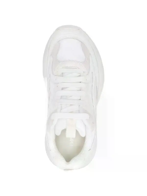 Emporio Armani Leather Sneakers - White