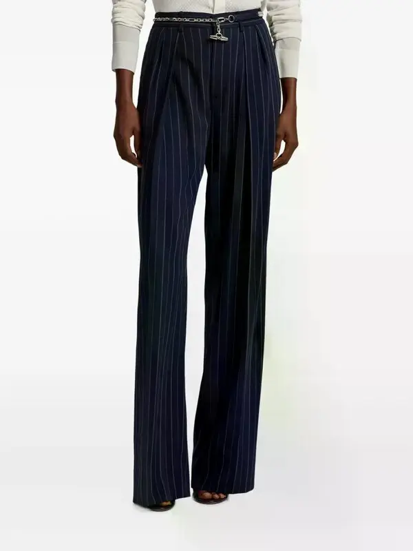 Ralph Lauren Jody Striped Trousers - Blue