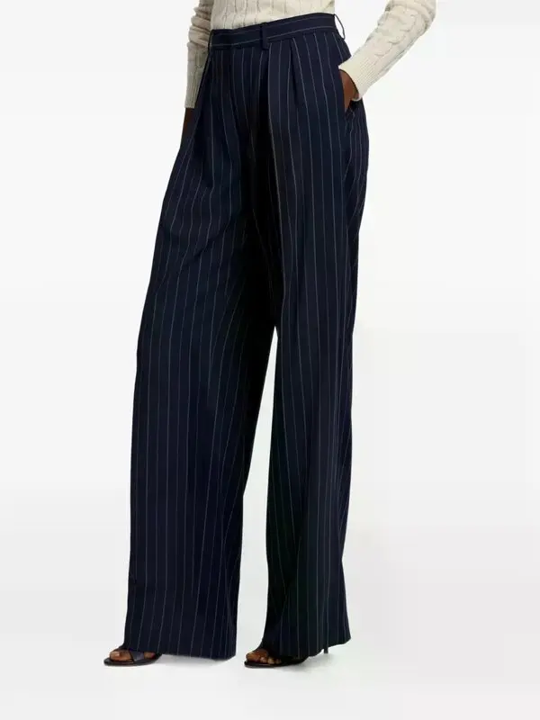 Ralph Lauren Jody Striped Trousers - Blue