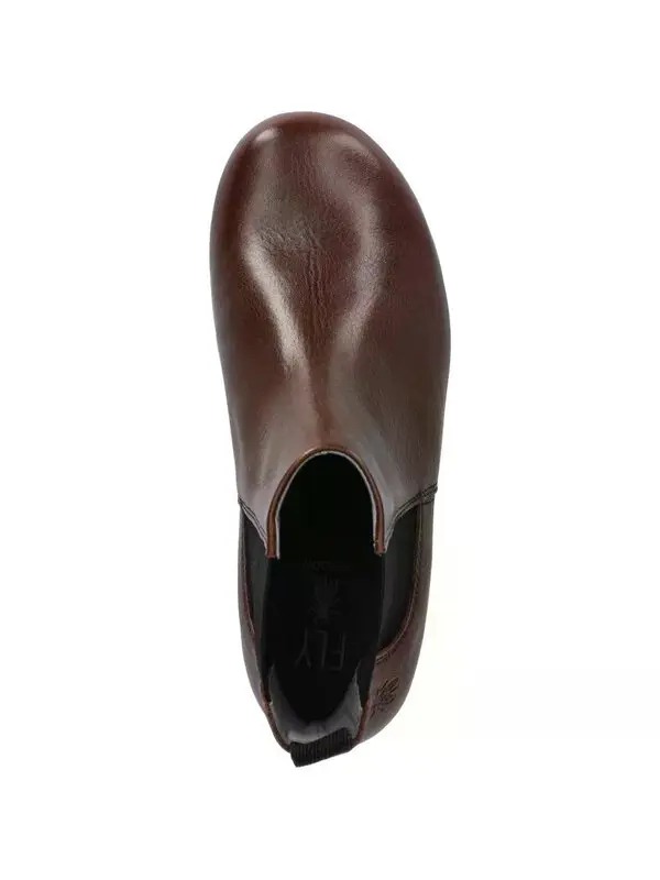 Fly London Wedge Chelsea Boots - Brown