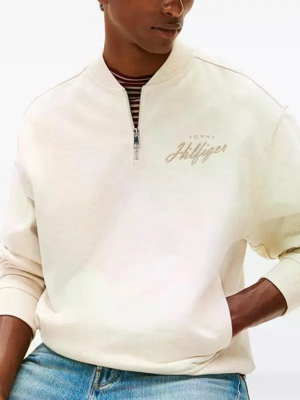 Tommy Hilfiger Half-zip Sweatshirt - Neutrals