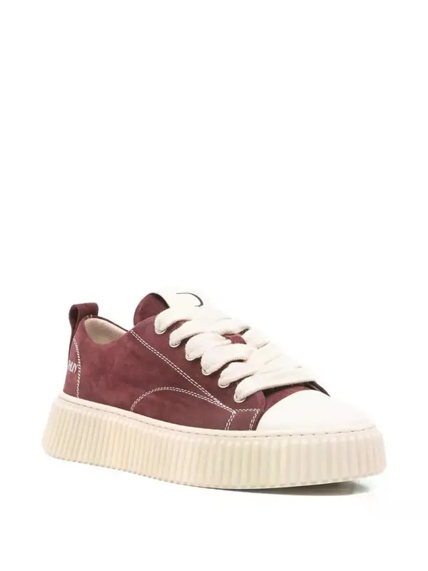 RHUN Lace-up Low-top Sneakers - Red