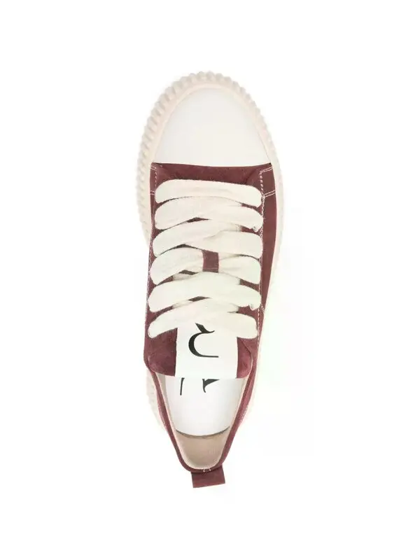 RHUN Lace-up Low-top Sneakers - Red