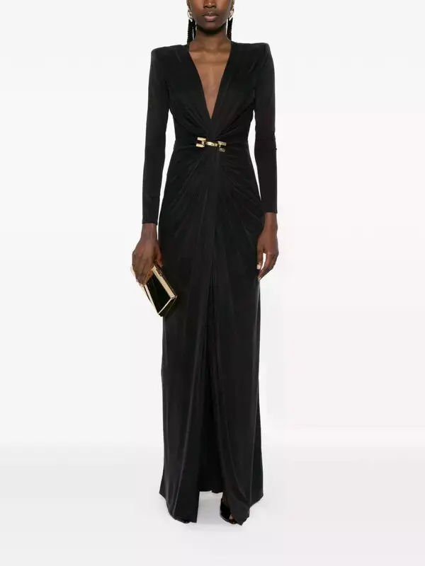 knitted long sleeve midi dress Helga Printed Knit Long Sleeve Midi Dress
