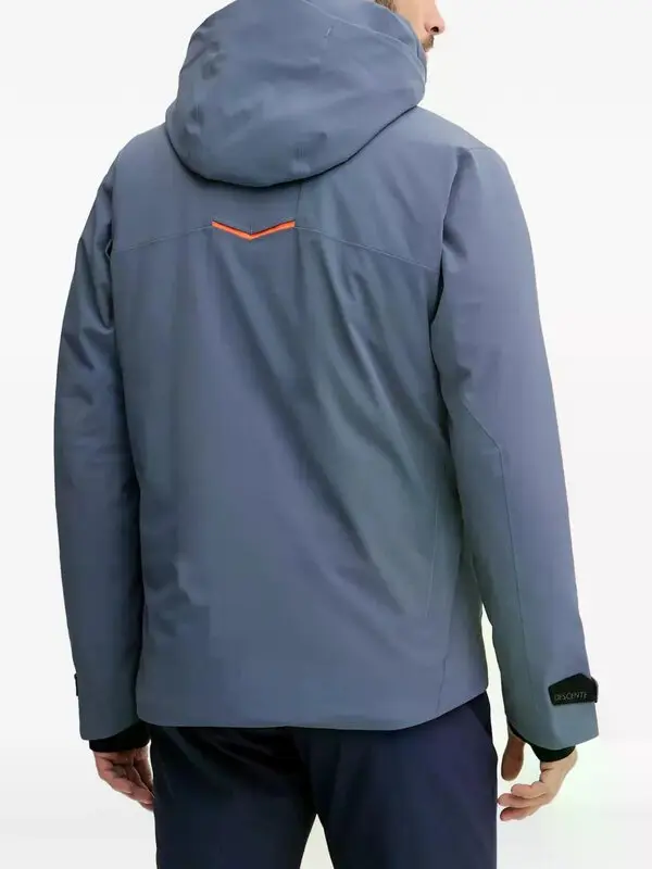 DESCENTE Hooded Zip-fastening Ski Jacket