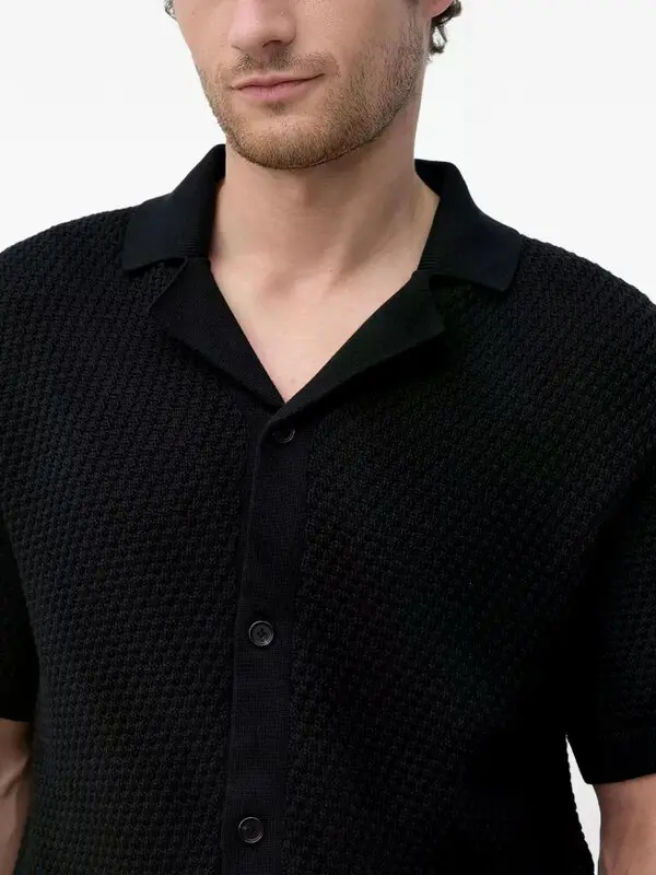 BOSS Textured Short-sleeve Shirt