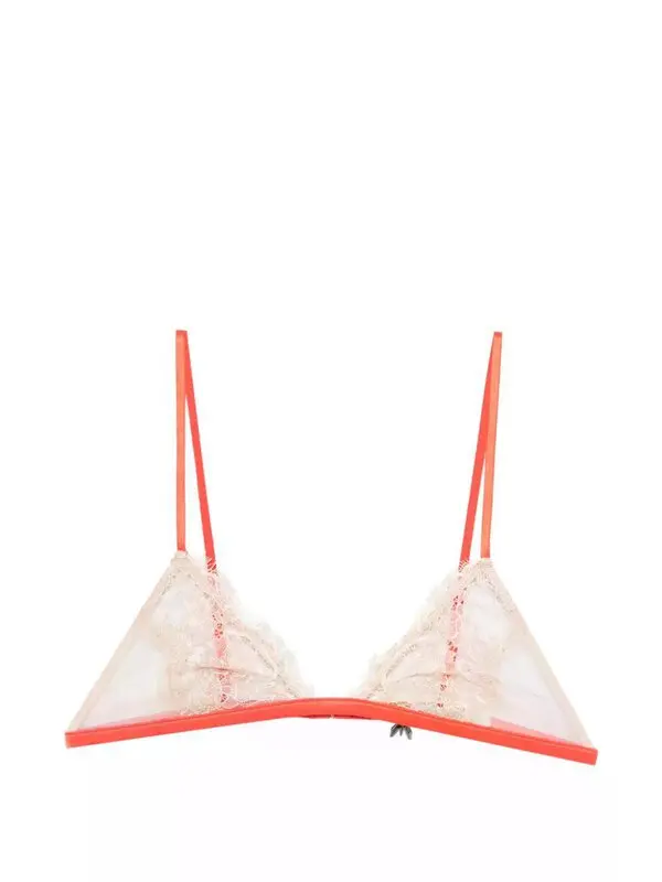 Patrizia Pepe Lace Triangle Bra - Neutrals