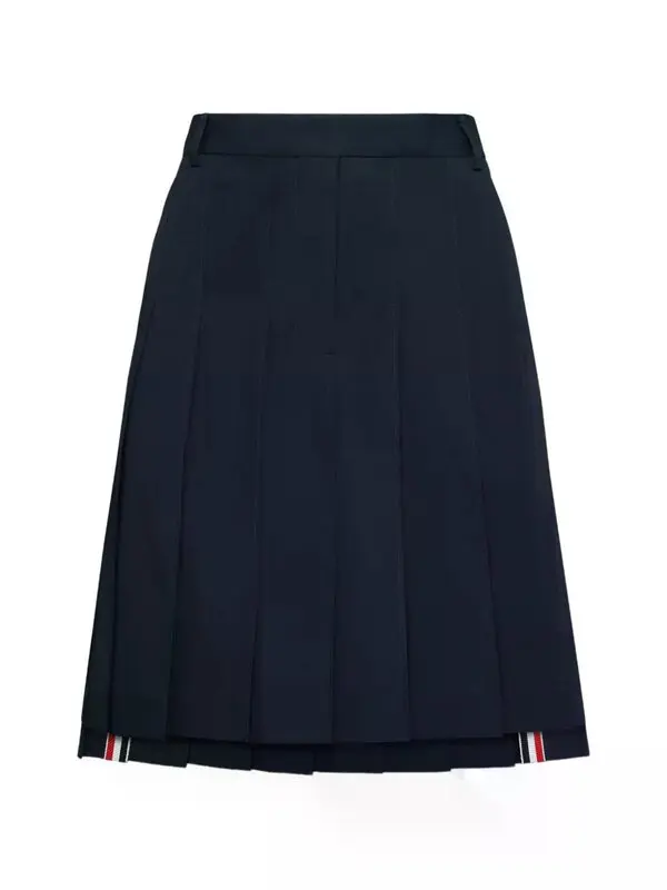 Thom Browne Twill Pleated Mini Skirt - Blue