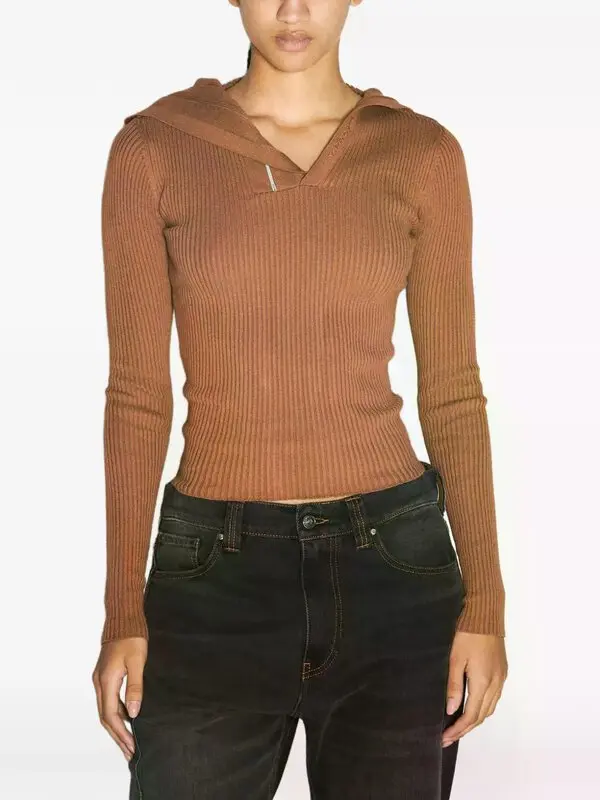 Y/project Ribbed Long Sleeve Top