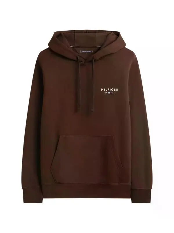 Tommy Hilfiger Logo Hoodie - Brown