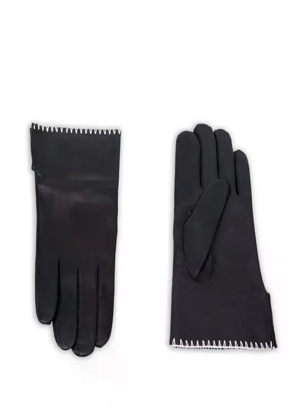 Nanushka Areli Stitch Gloves - Black