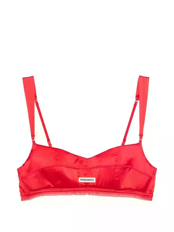 Patrizia Pepe Logo-detail Bra - Red
