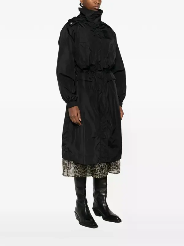 GANNI Logo-patch Coat
