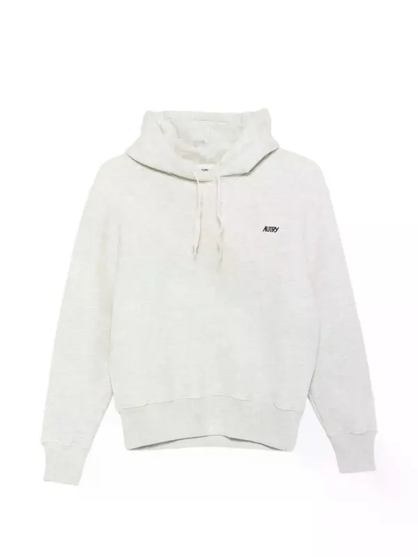 AUTRY Logo-embroidered Hoodie - Grey
