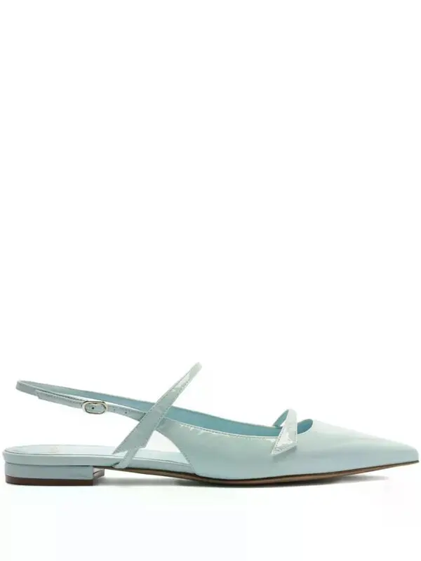 ALEXANDRE BIRMAN Tita Pointed-toe Flat Sandals - Blue