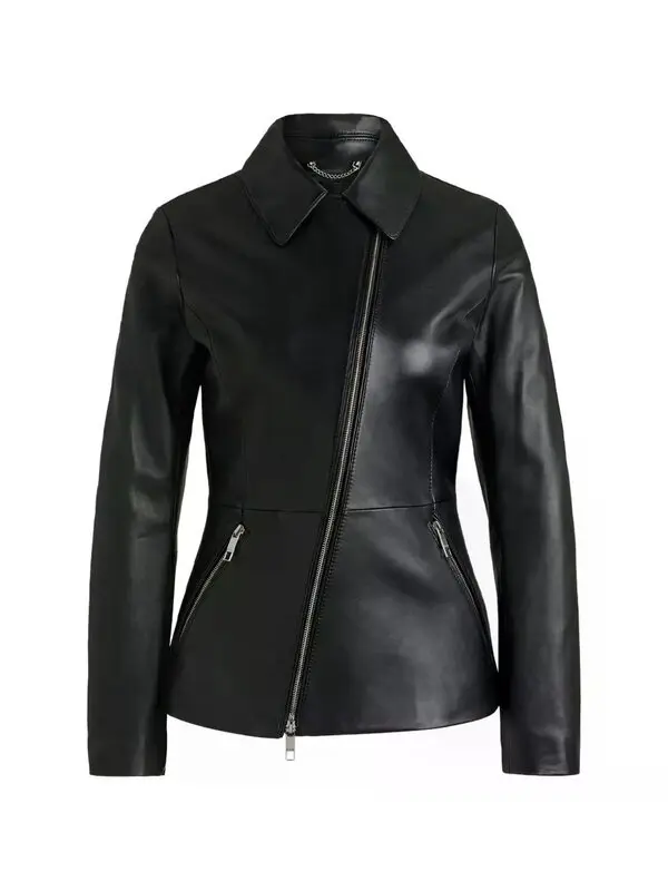 BOSS Leather Zip Jacket