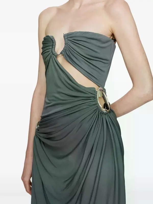 christopher esber strapless ruched dress Orica Strapless Dress