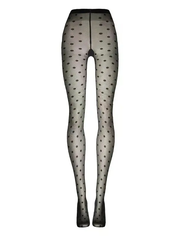 Wolford Patterned Tights - Black