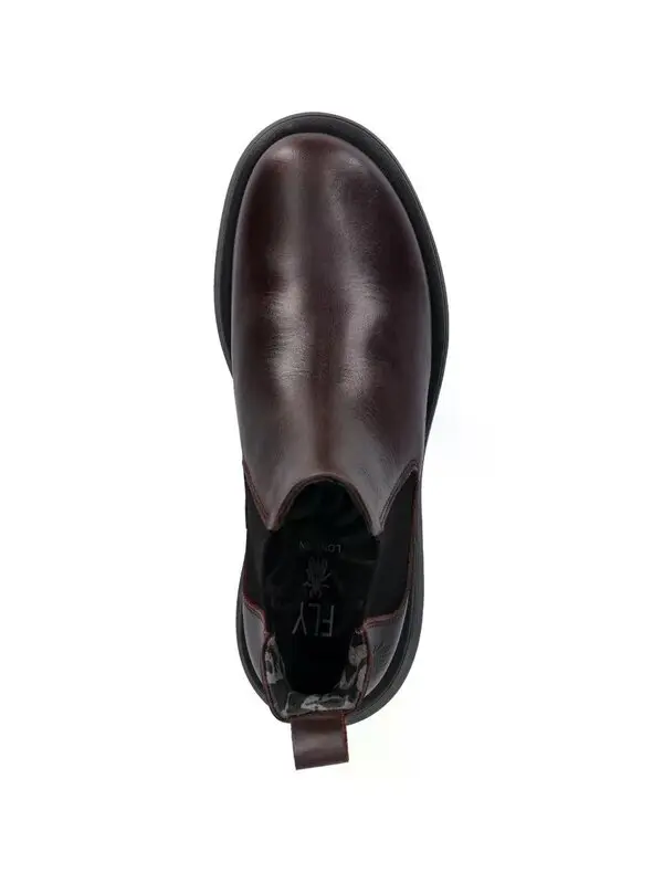 Fly London Pull-on Chelsea Boots - Red