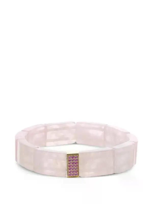 SYDNEY EVAN Sapphire And Rose Quartz Bracelet - Pink