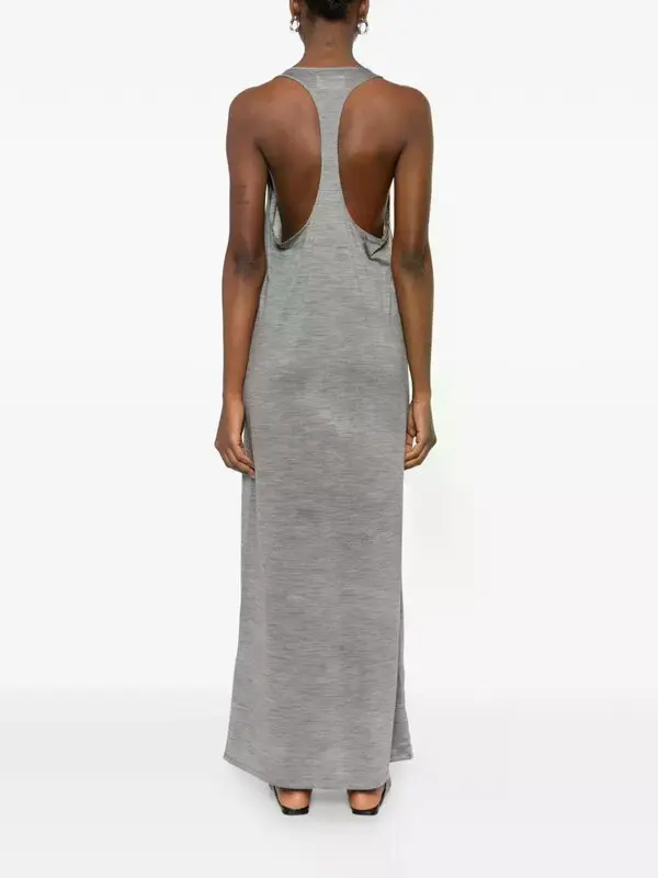 Patrizia Pepe Wool Maxi Dress - Grey