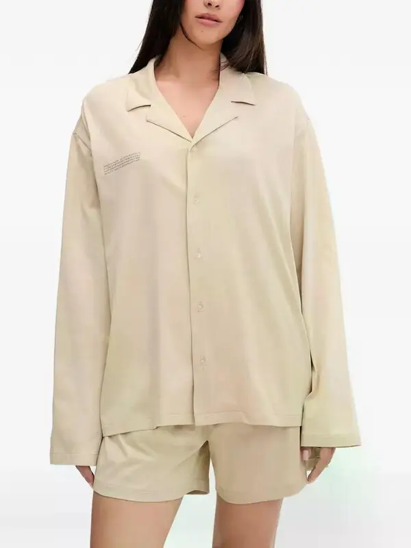 PANGAIA Buttoned Pyjama Set - Neutrals
