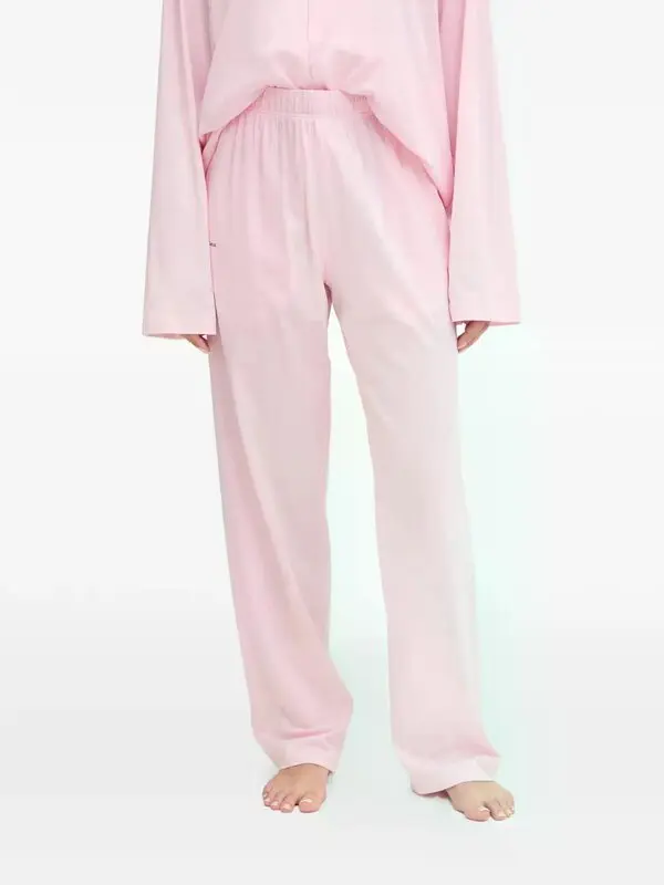 PANGAIA Buttoned Long-sleeved Nightwear Set - Pink