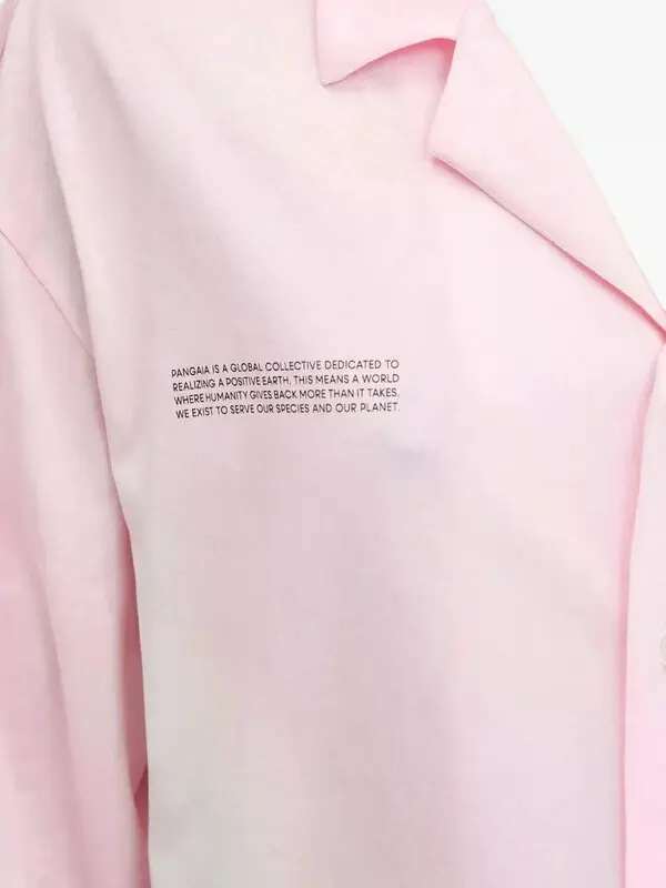 PANGAIA Buttoned Long-sleeved Nightwear Set - Pink