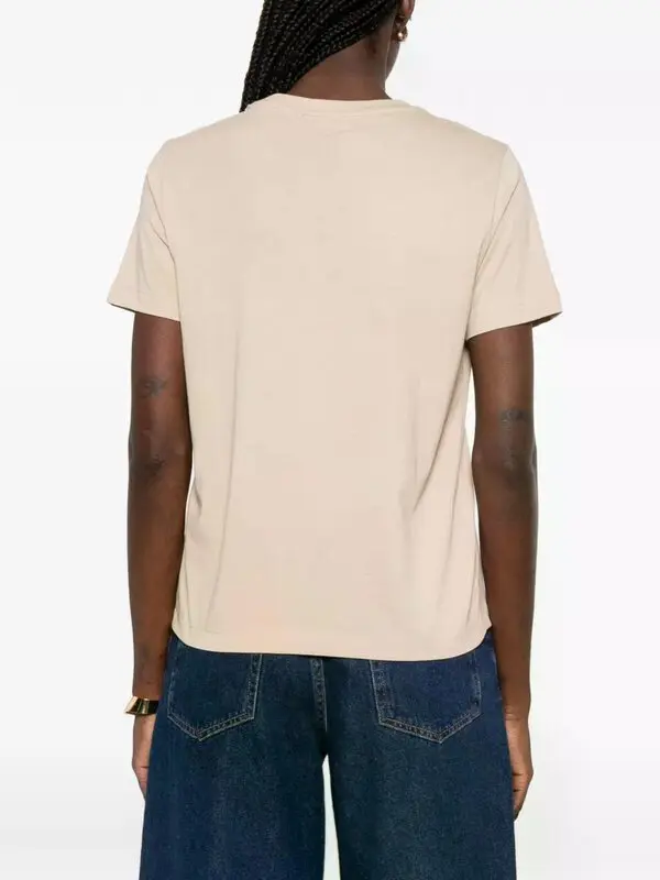 Gant Logo-embroidered T-shirt - Neutrals