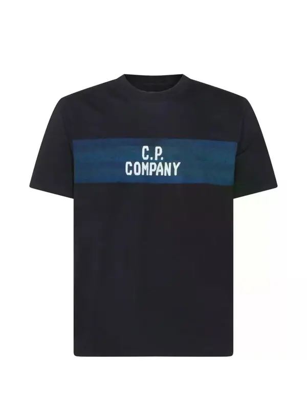 C.P. COMPANY 30/1 Jersey Short-sleeve Striped T-shirt