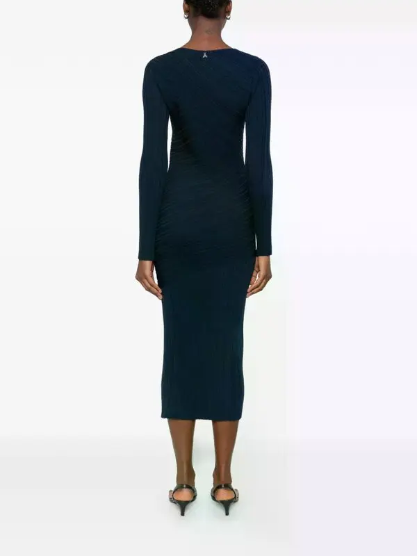patrizia pepe knit dress Ribbed stretch knit midi dress