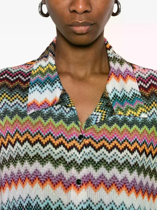 Missoni Zigzag Buttoned Top