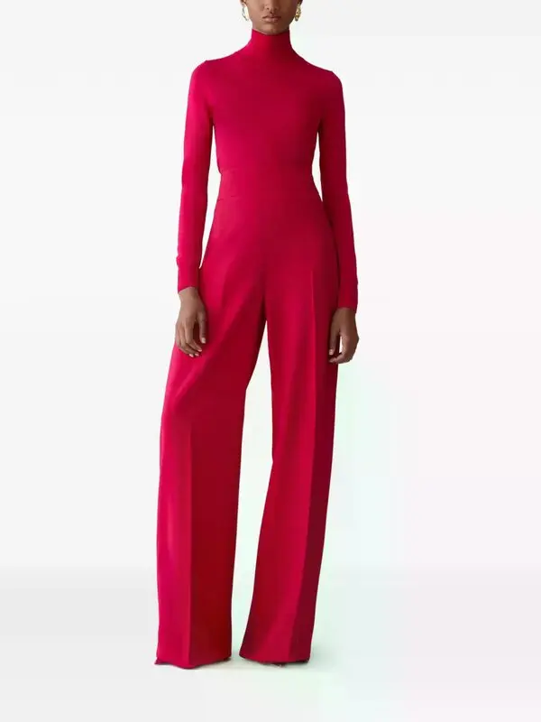 Carolina Herrera Diane Wide-leg Trousers - Red