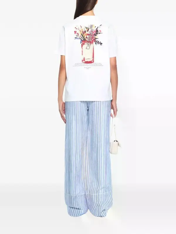 Off-White Striped Long Trousers