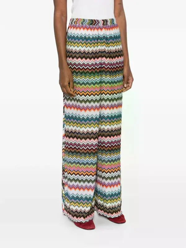 Missoni Chevron Trousers - White