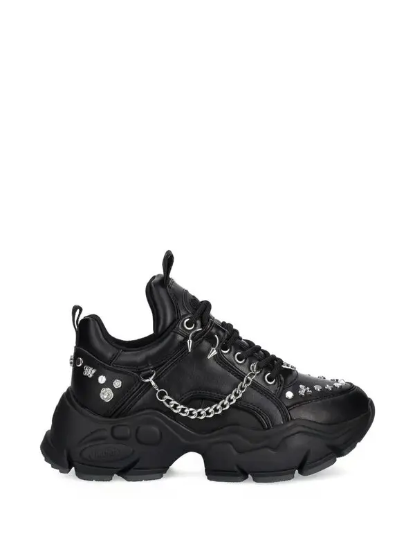 BUFFALO Binary Punk Chain Studded Sneakers