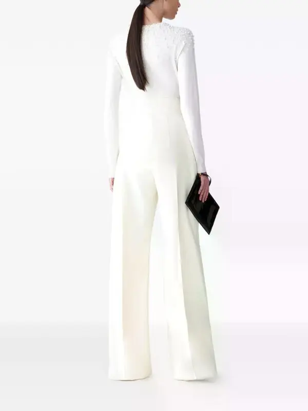 Carolina Herrera Embellished Crew Neck Top