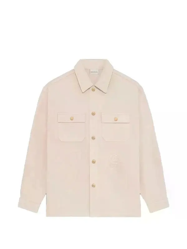 Drole De Monsieur Pocket Button Denim Shirt - Neutrals