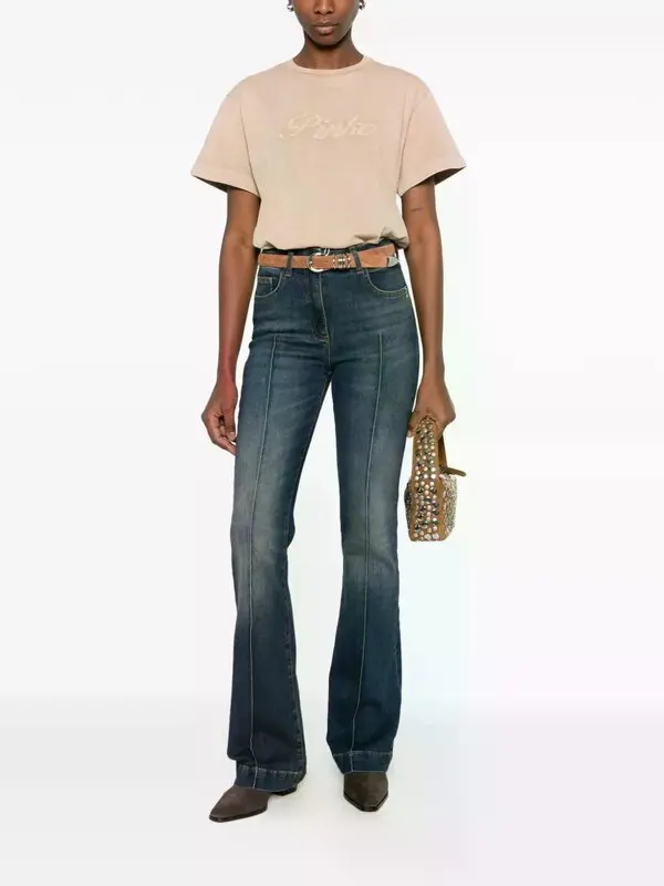 Patrizia Pepe Logo-button Flared Jeans