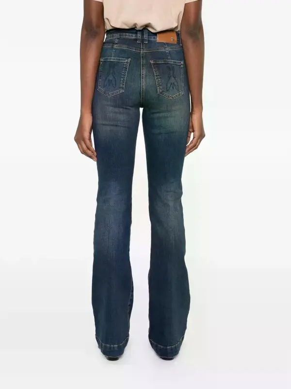 Patrizia Pepe Logo-button Flared Jeans
