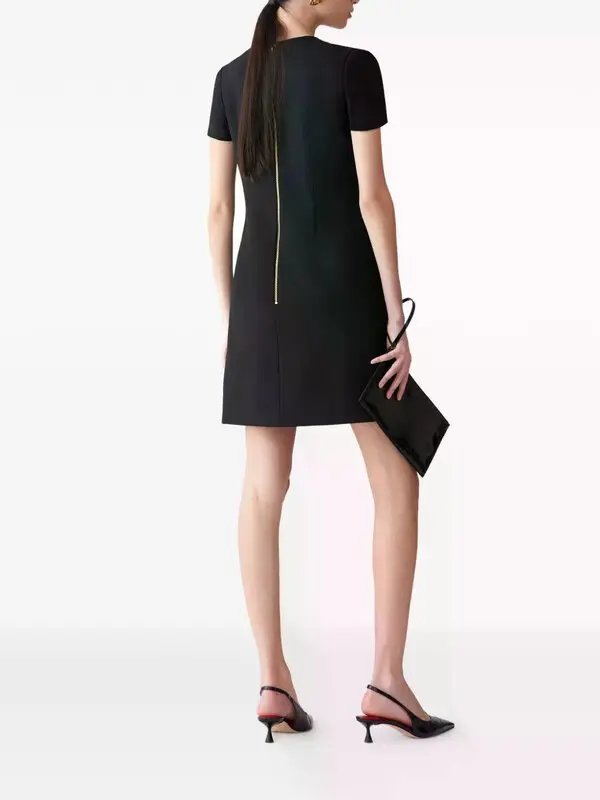 Carolina Herrera Chrysanthemum-embroidered Mini Dress